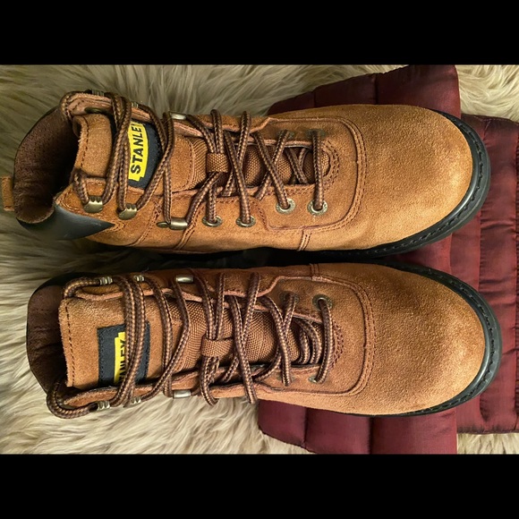 Stanley | Shoes | Stanley Composite Toe Work Boot Sz 6 Mint Tan Suede ...